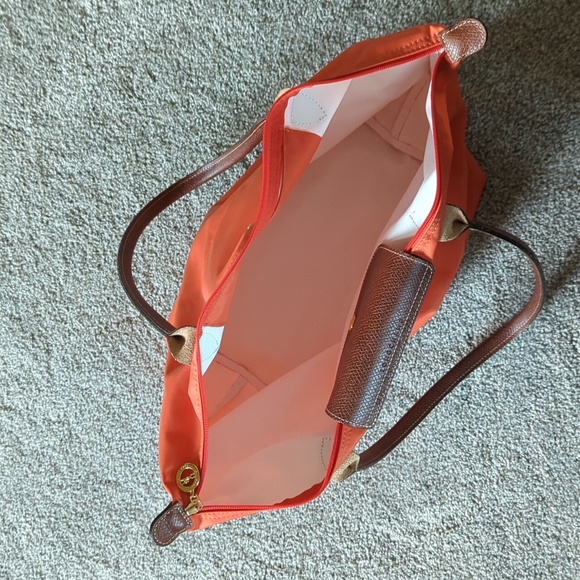 Longchamp | Bags | Longchamp Le Pliage Orange Tote Bag Large | Poshmark